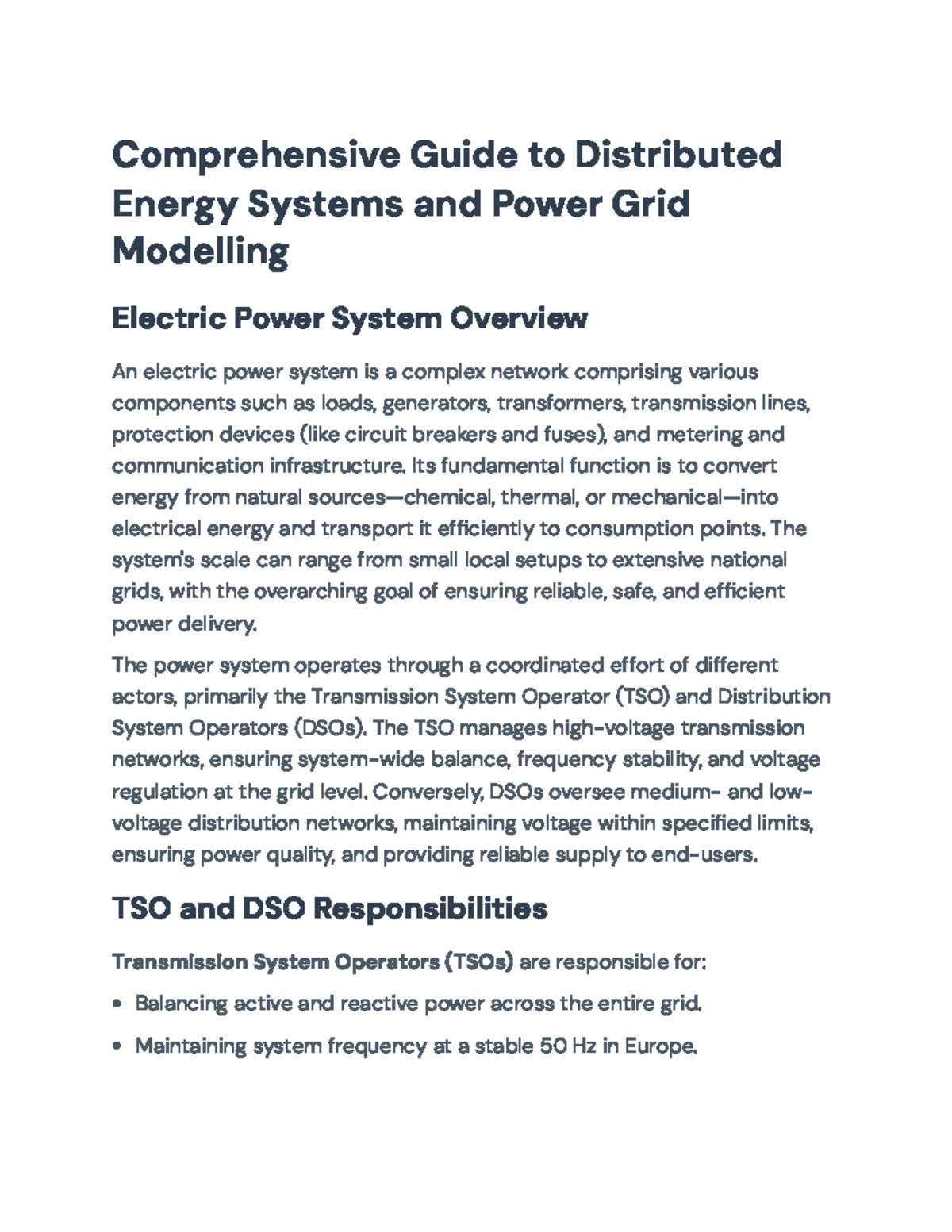Comprehensive Guide to Voltage Drop & Power Quality in Dist. Grids ...