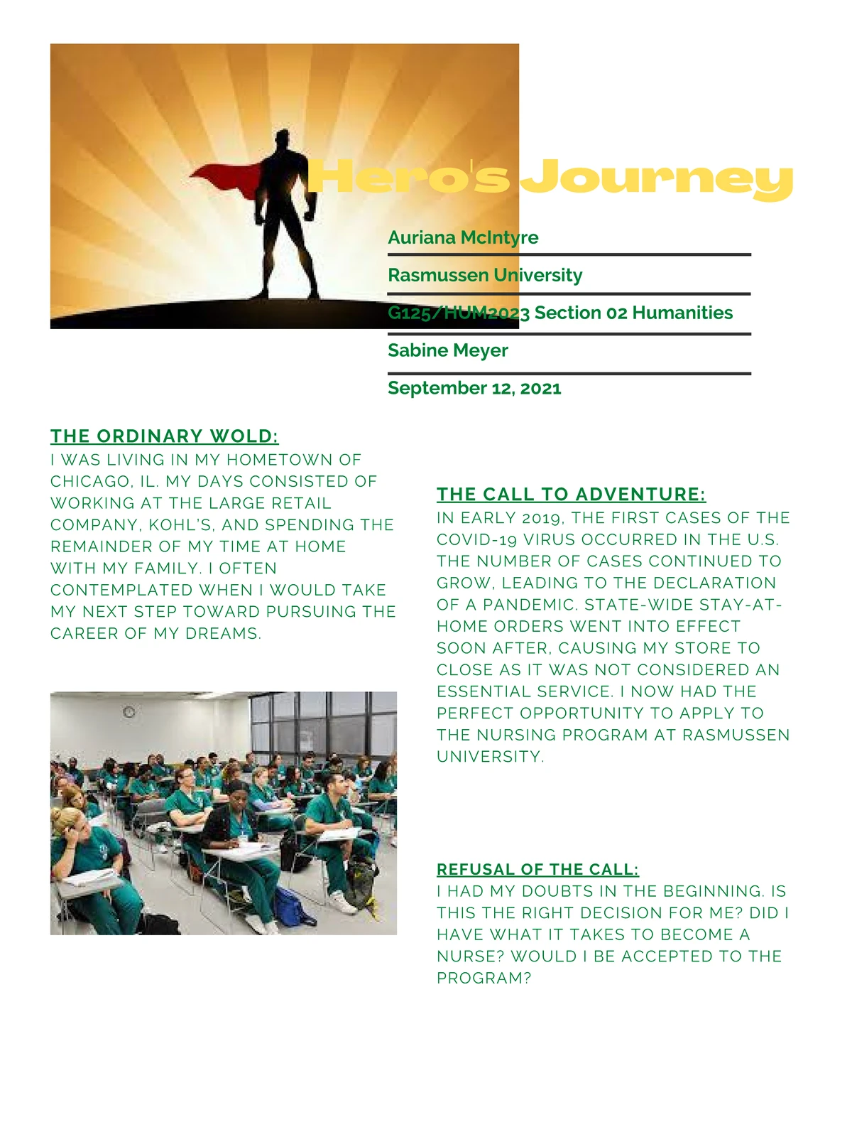 Module 05 Humanities Assignment: The Hero's Journey Infographic ...