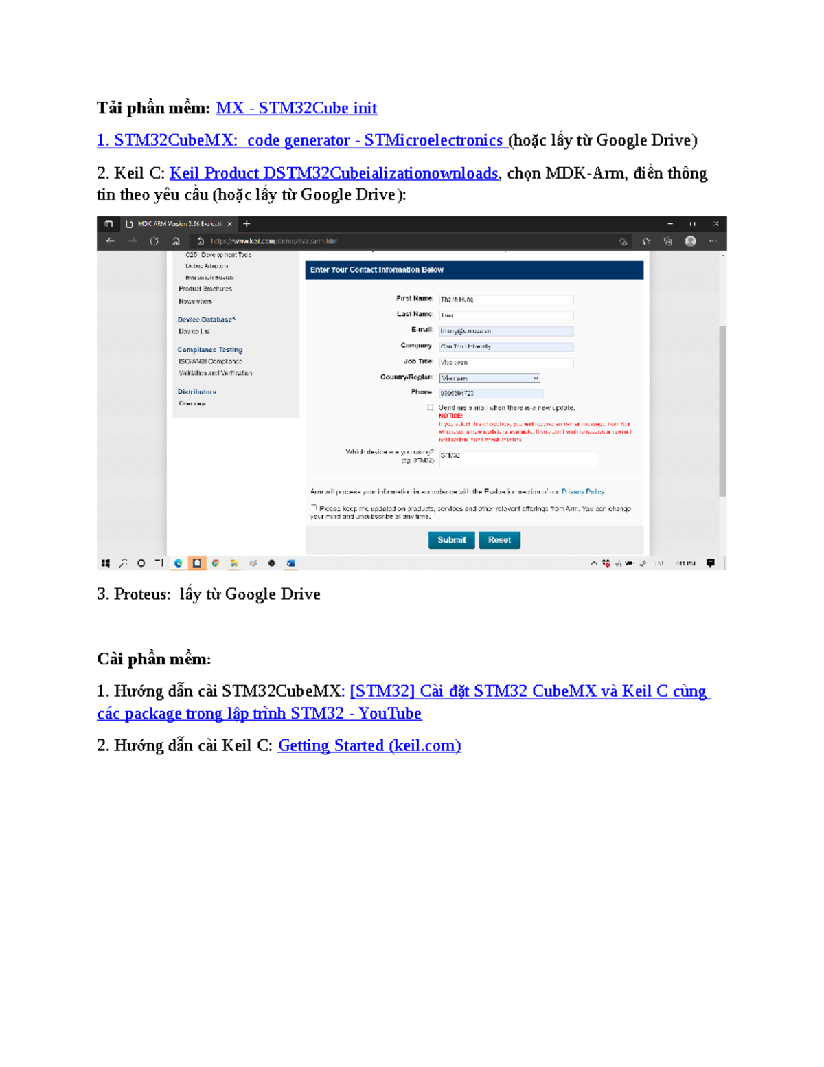 Hướng dẫn cài đặt phần mềm - T i ph n m m:ả ầ ề MX - STM32Cube init STM32CubeMX: code generator ...