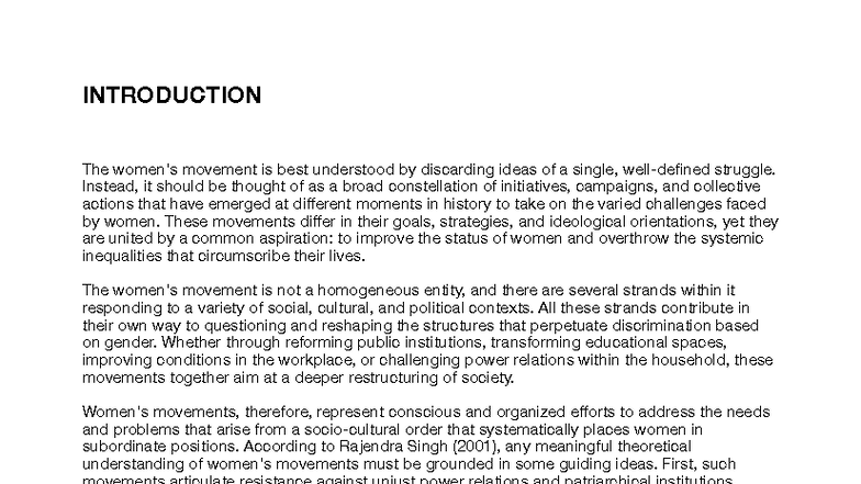 Ge Women Movement: A Historical Overview of Feminist Struggles in India ...