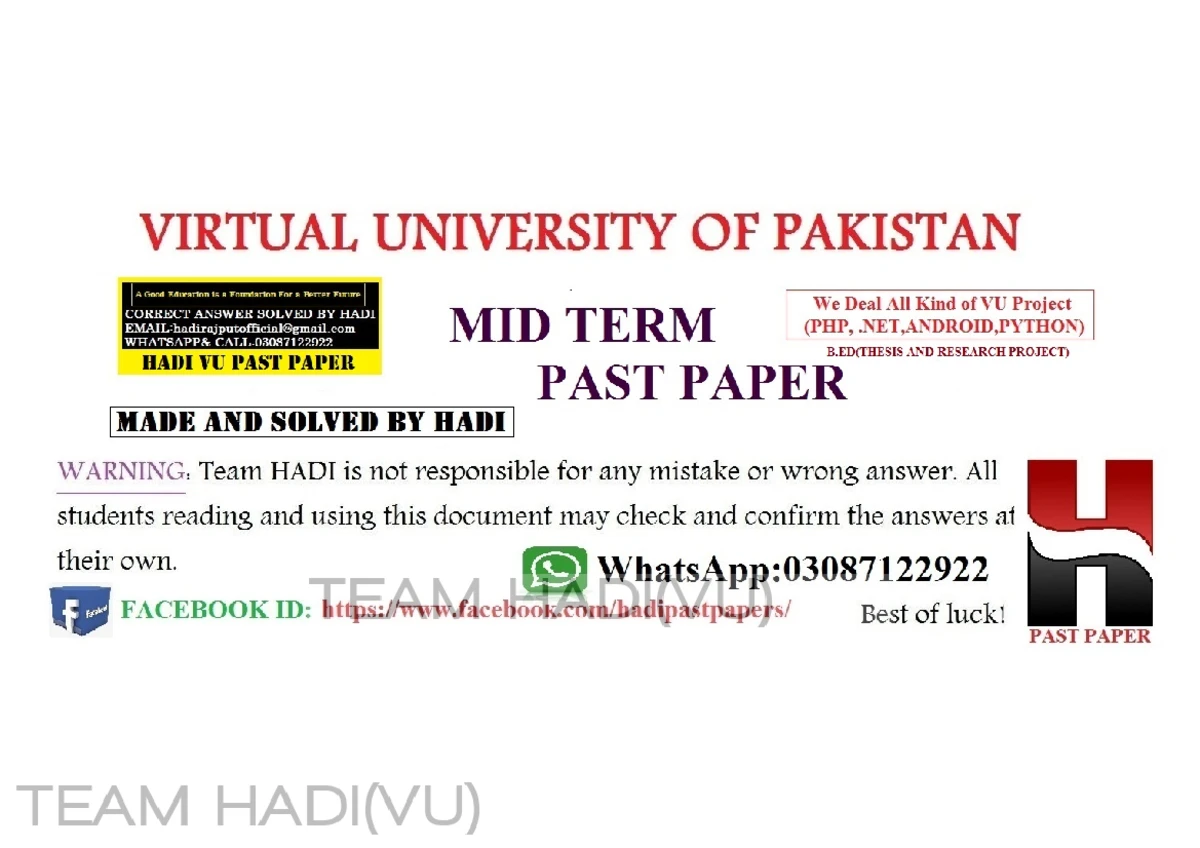 ISL202 December 2023 Multiple Choice Questions (MCQs) - Studocu