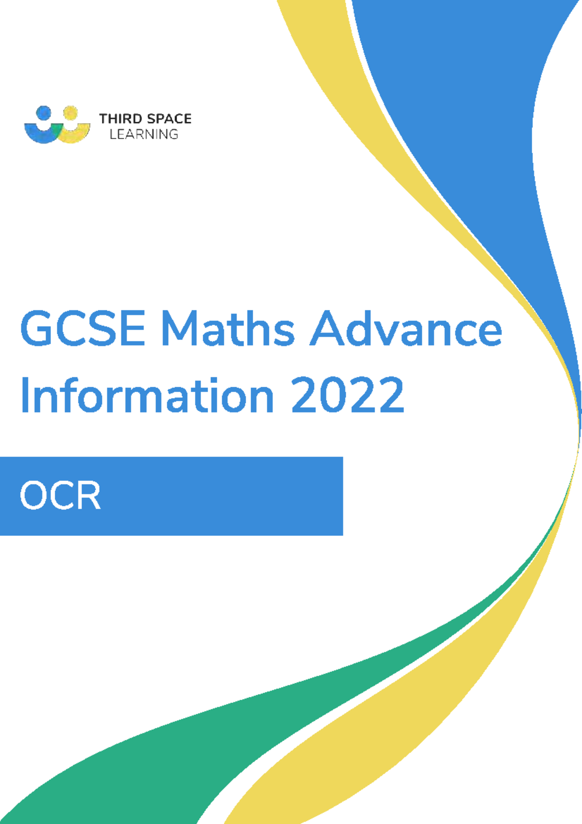 OCR GCSE Maths Advance Info 2022: Key Topics & Support - Studocu