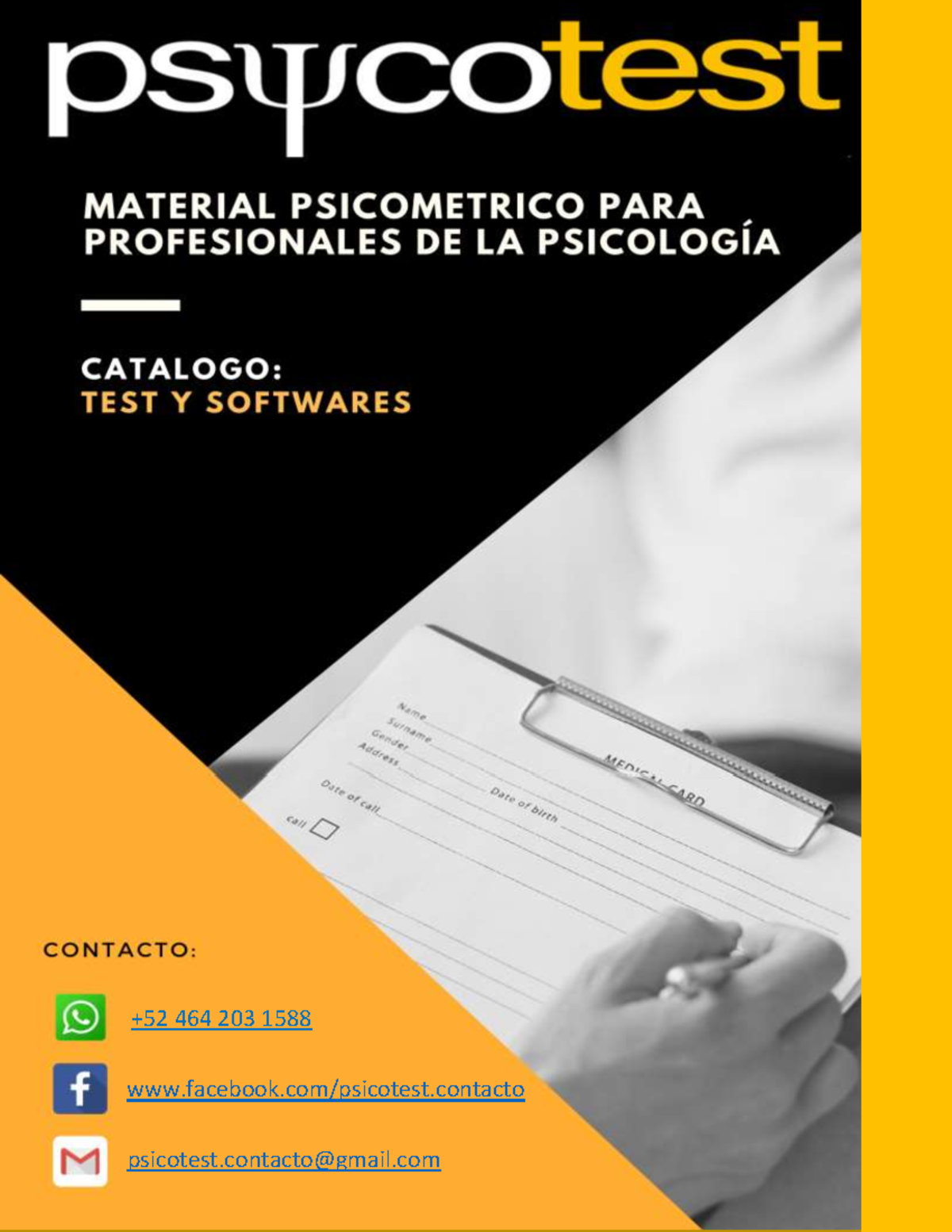 Catalogo de test - Psicotest - psicotest@gmail +52 464 203 1588 ...