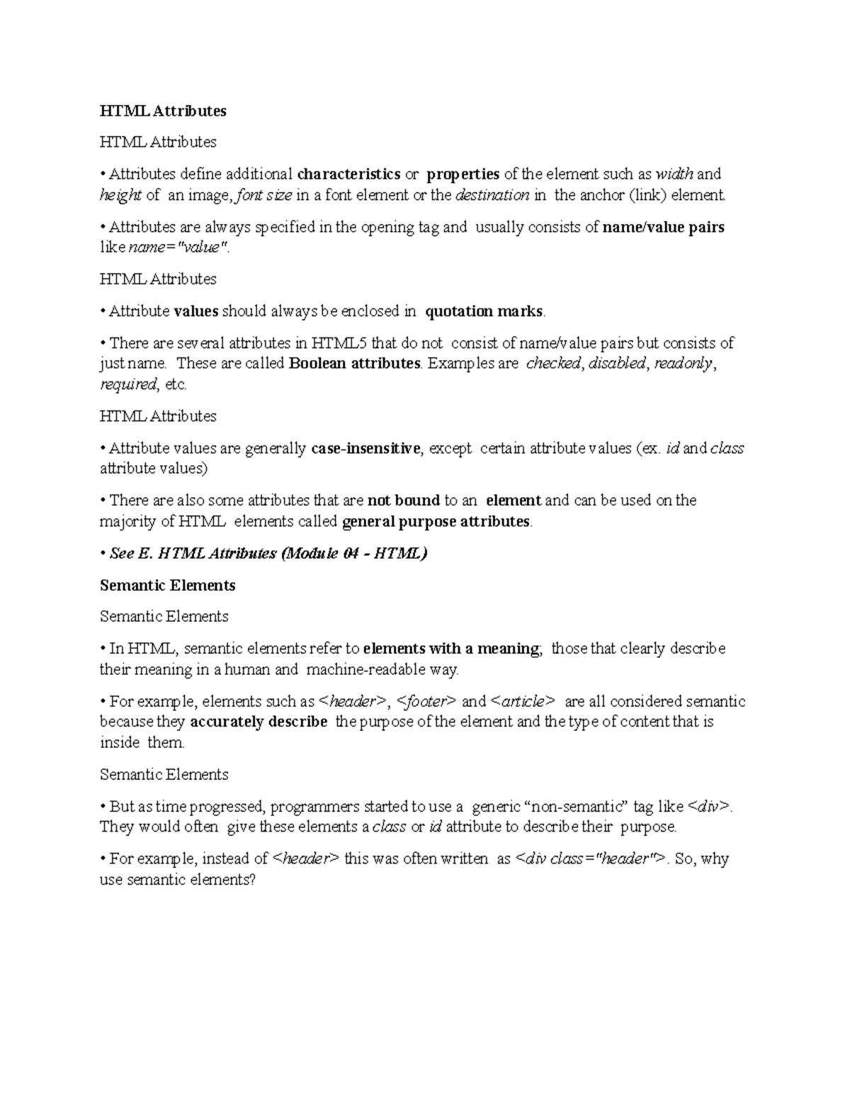 HTML Attributes - HTML Attributes HTML Attributes Attributes define ...