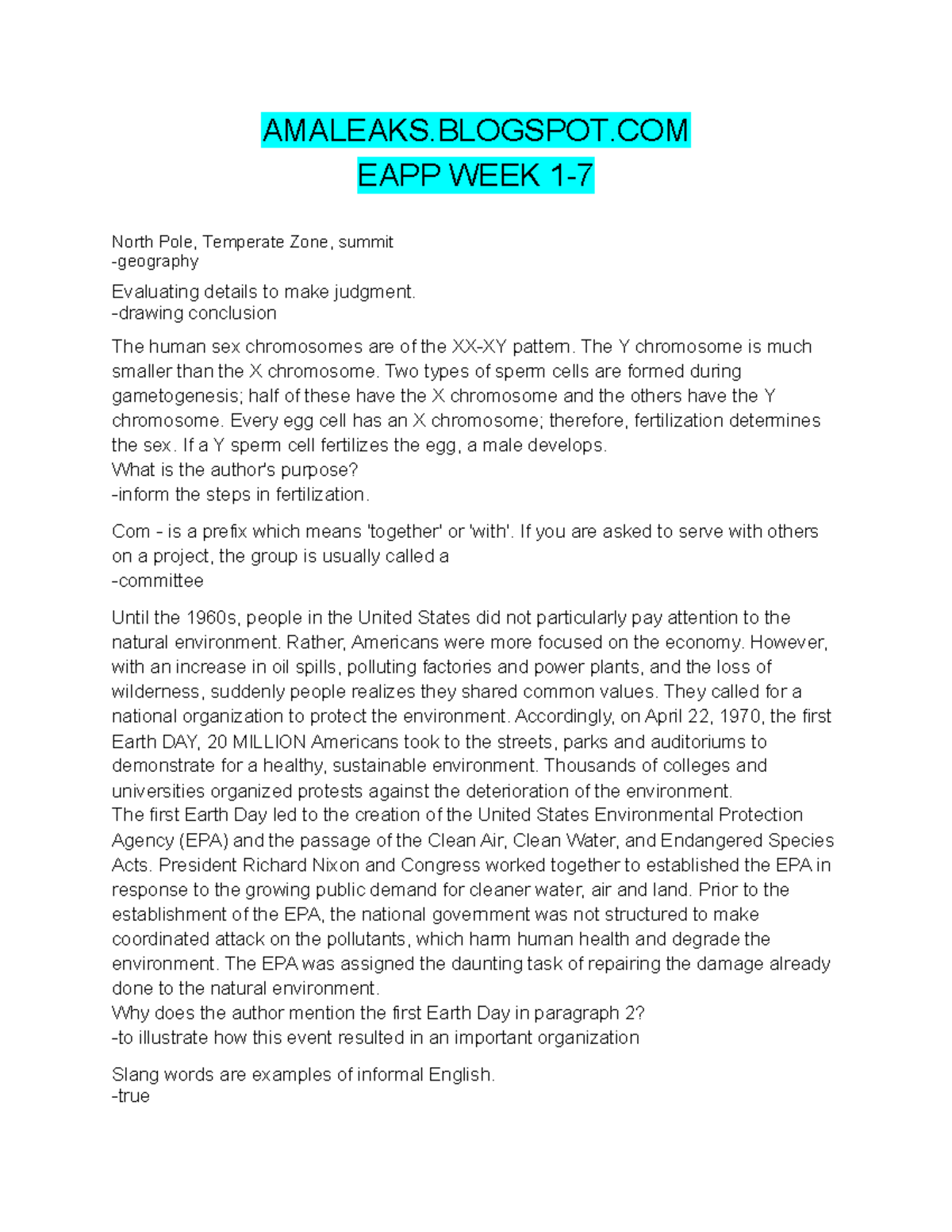 EAPP Week 1 Geography & Psychology Insights on Human Behavior - Studocu