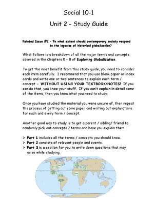 Social Studies - Grade: 10 - High School - Canada - Studocu