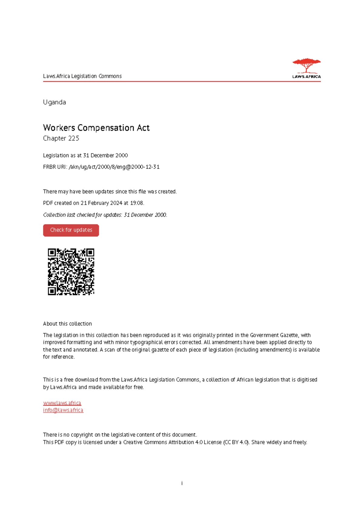 Labour Law II Presentation (LLB420): Workers Compensation Overview ...