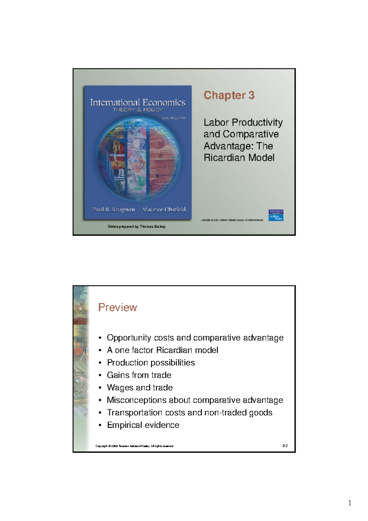 Chapter 3: Labor Productivity & Comparative Advantage - Managerial ...