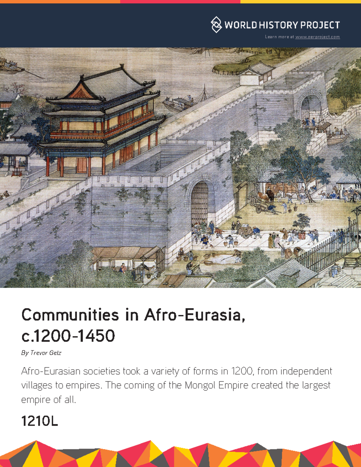 Communities in Afro-Eurasia, c.1200-1450: A Historical Overview - Learn ...