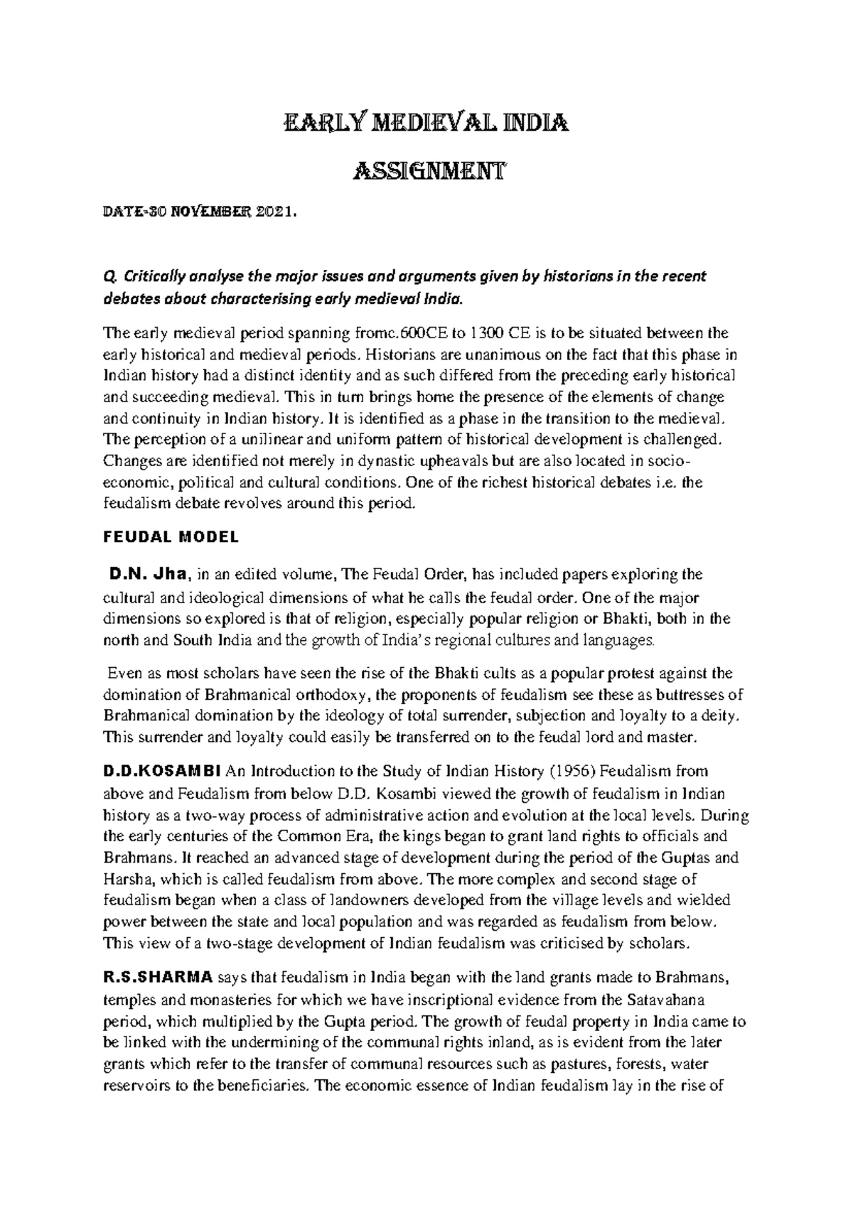 Available Sources During Early Medieval India - The aversion of Indians ...