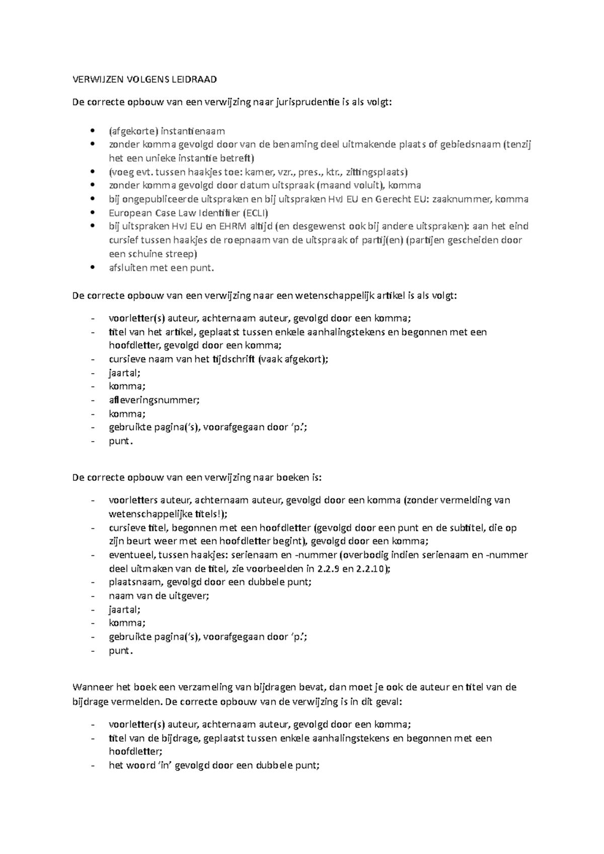 Verwijzingen volgens de Leidraad: Juiste Methodes en Voorbeelden ...