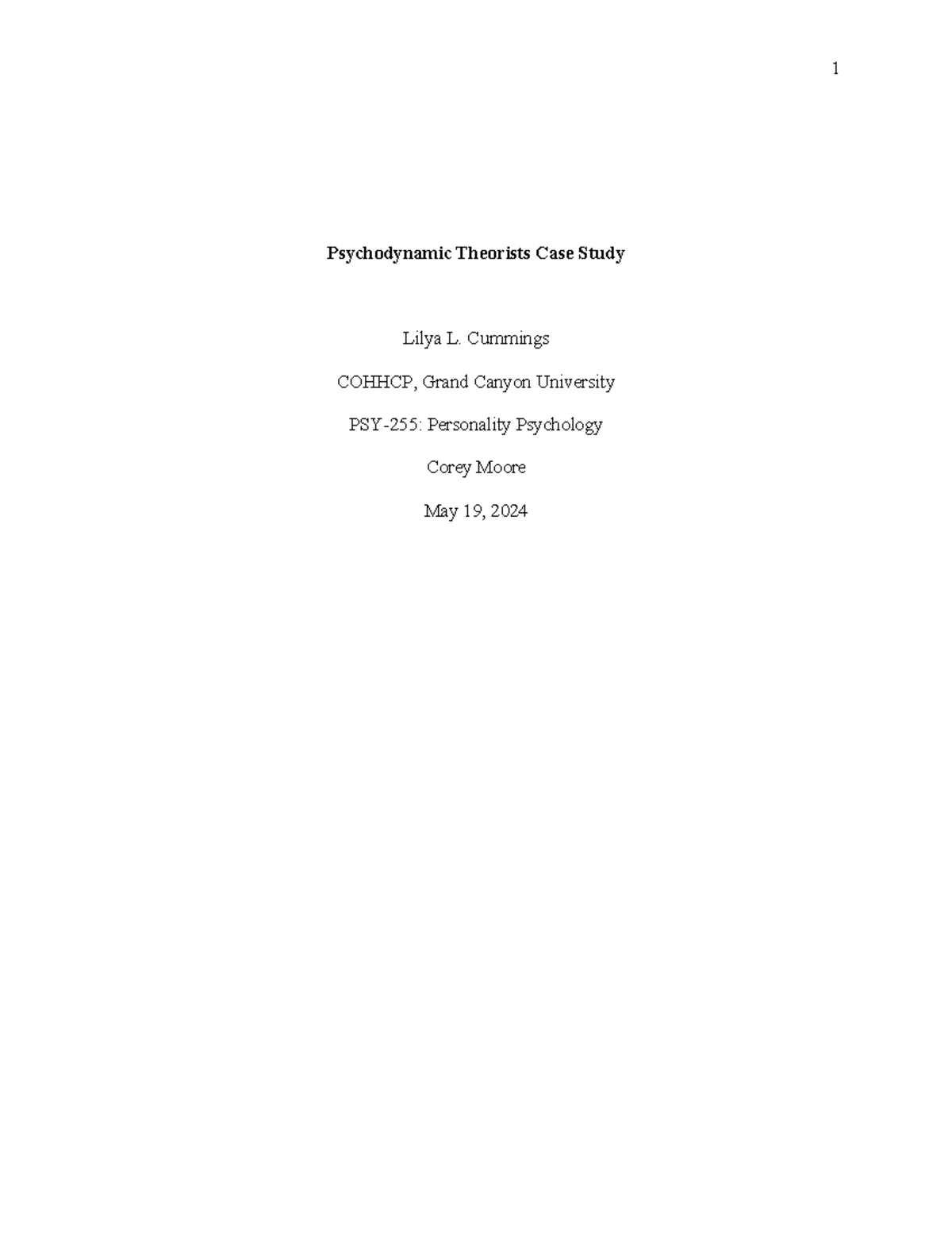 Psy 255 Psychodynamic Character Analysis: Chandler Bing from Friends ...
