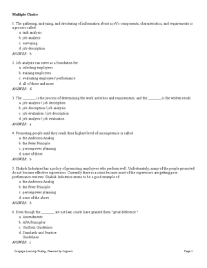 IOP - Practice TEST - INDUSTRIAL/ORGANIZATIONAL PSYCHOLOGY (CHAPTER 1 ...