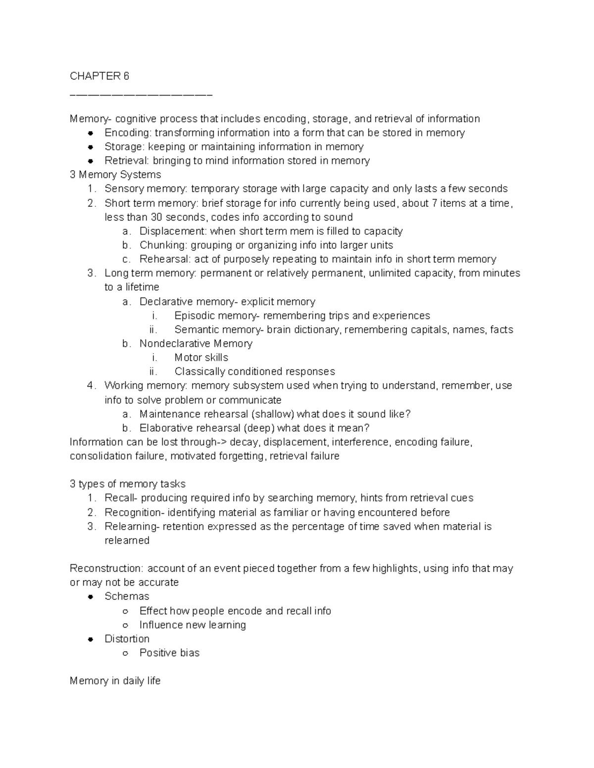 Chapter 6 Learning - quiz bank - Chapter 6—Learning Multiple Choice ...