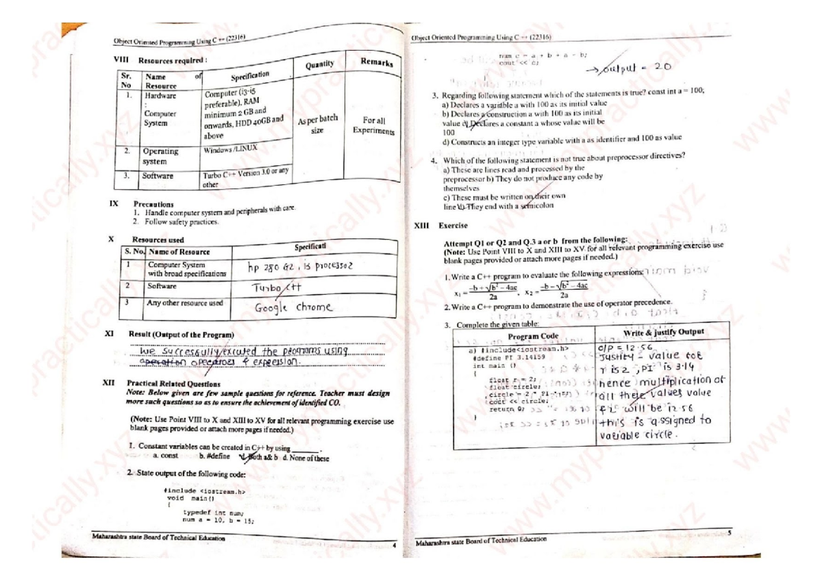 OOP Solved Manual: Comprehensive Guide for Developers - Studocu