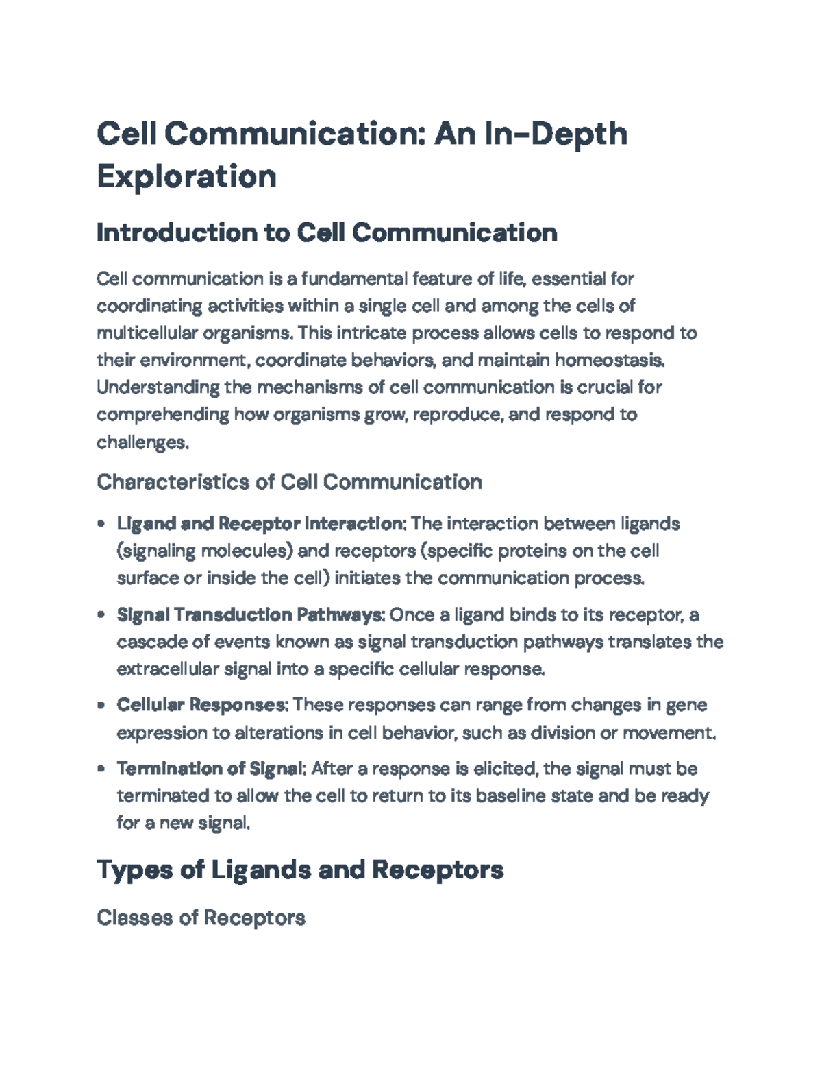 Cell Communication: Mechanisms, Pathways, and Biological Importance ...