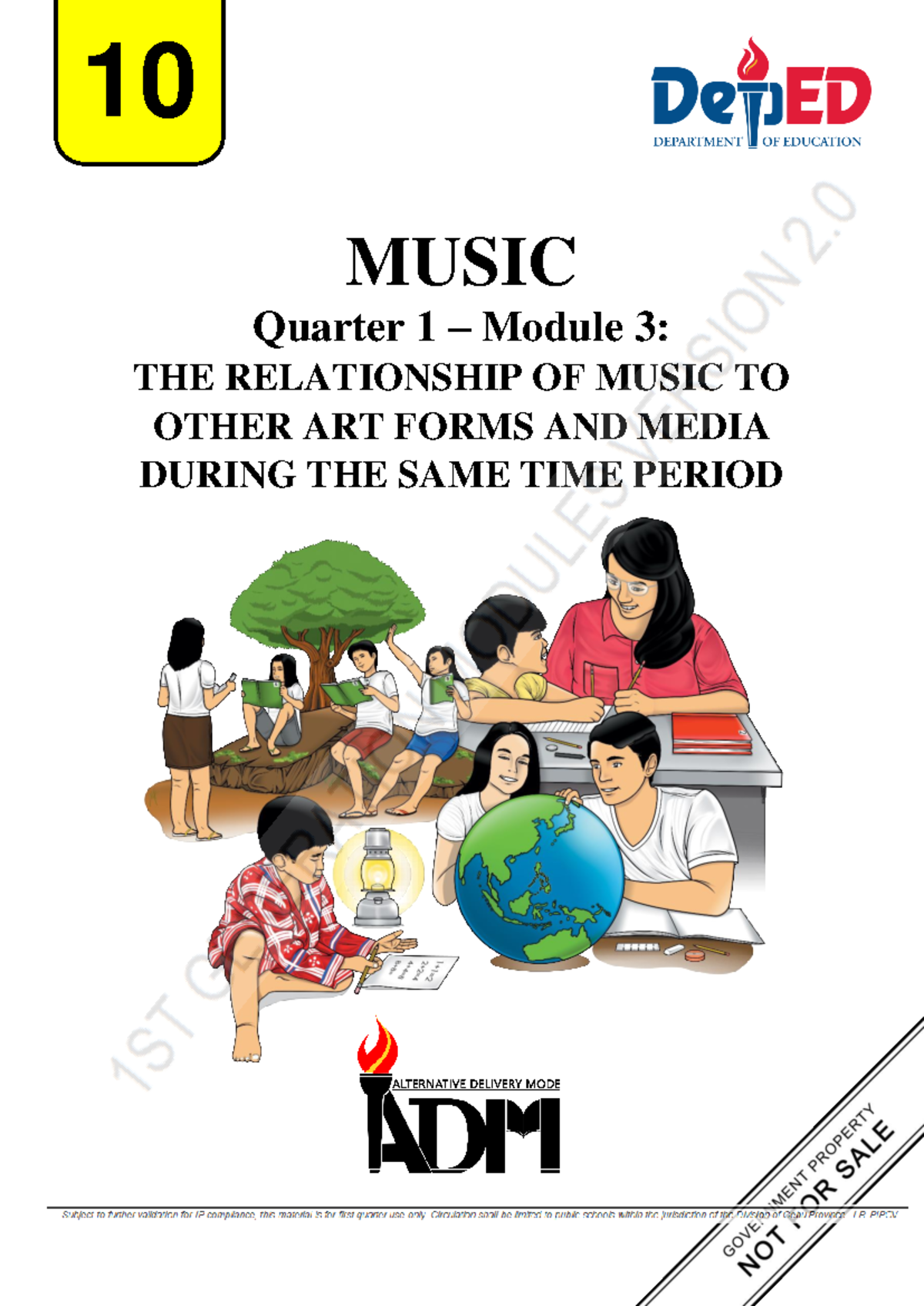 MUSIC 10 Q1 M3 - Final Module on Music and Art Forms Relationships ...