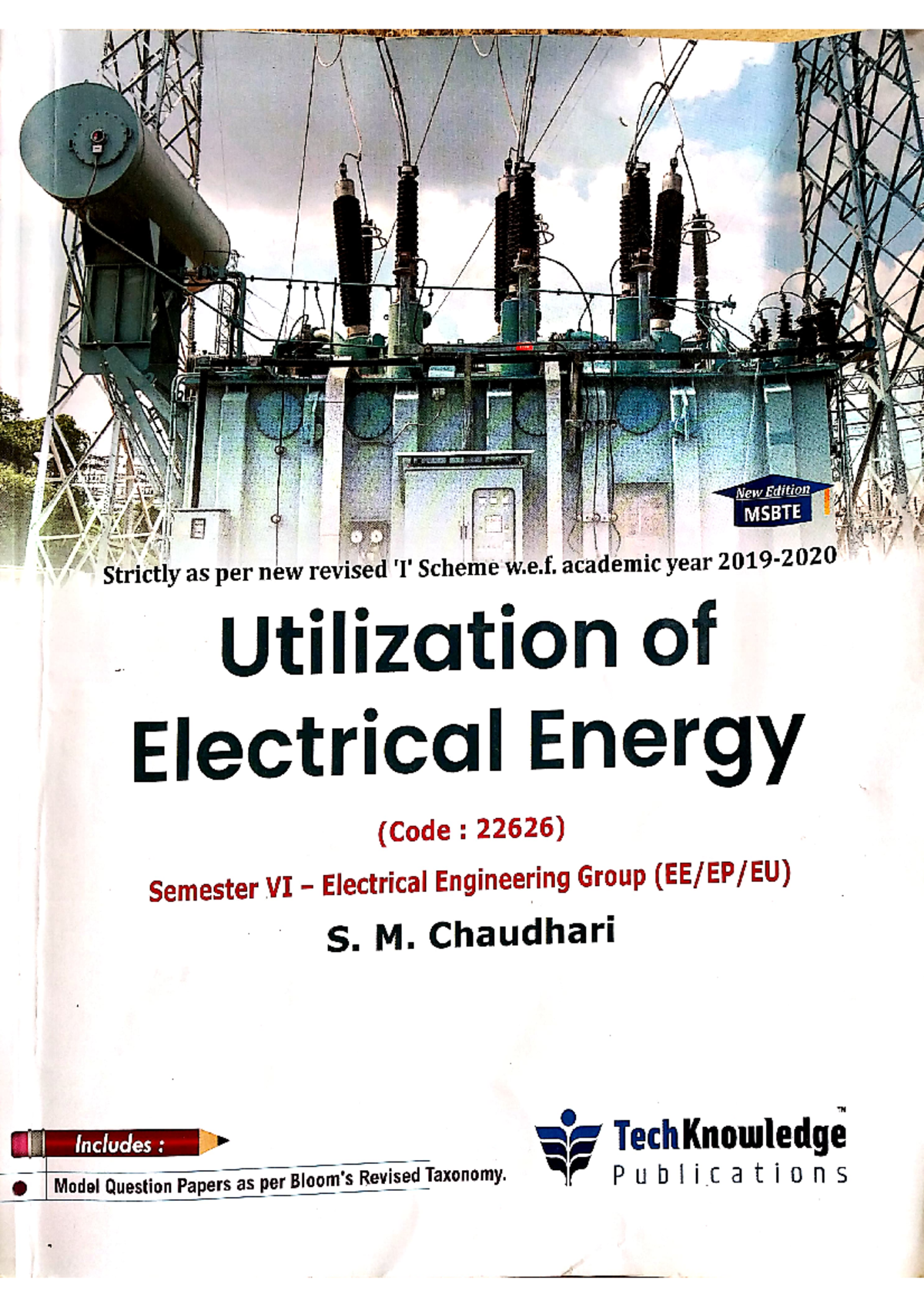 Utilization of Electrical Energy (22626) - MSBTE Semester VI Textbook - Studocu