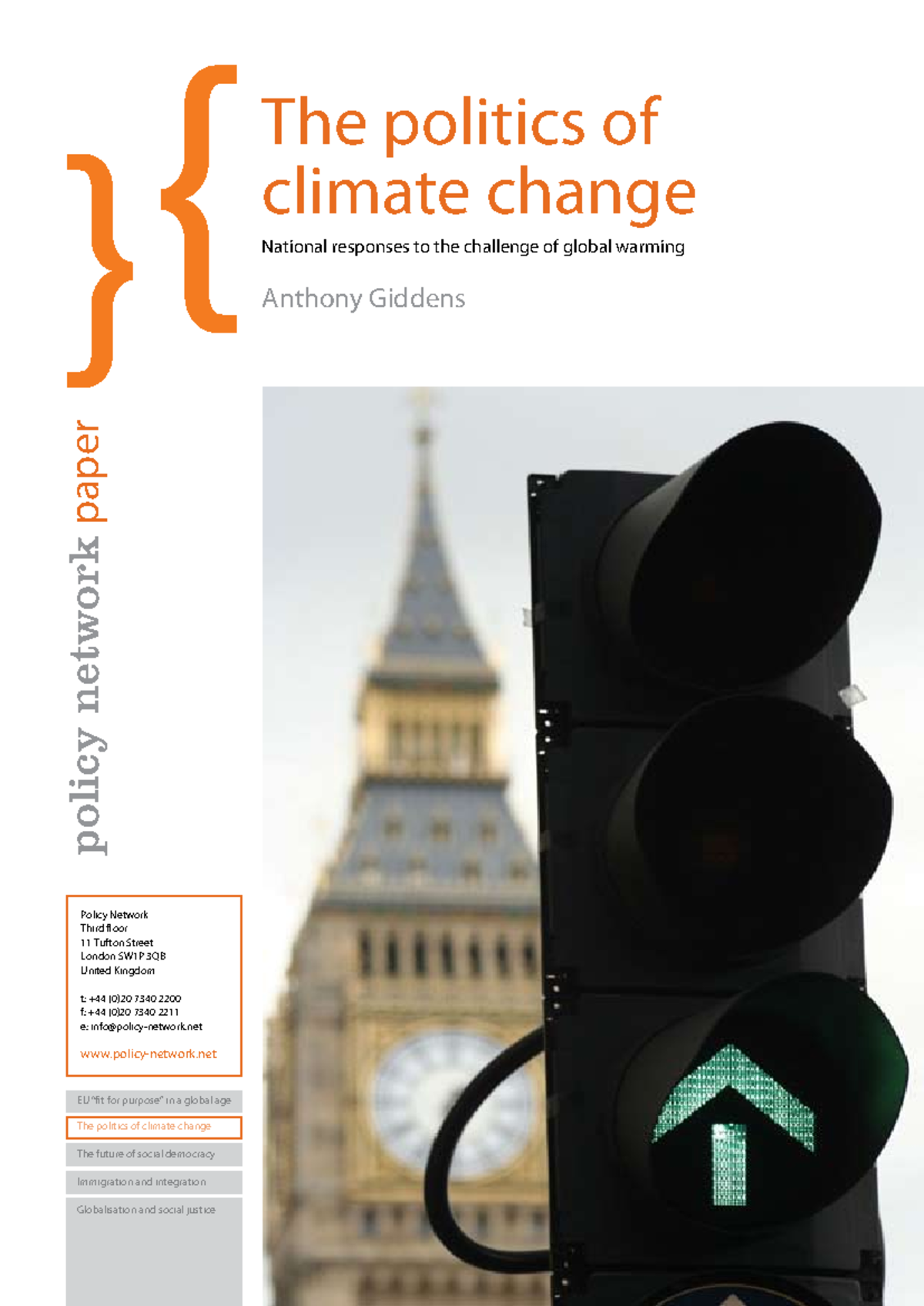 The Politics of Climate Change: Insights from Anthony Giddens - Studocu