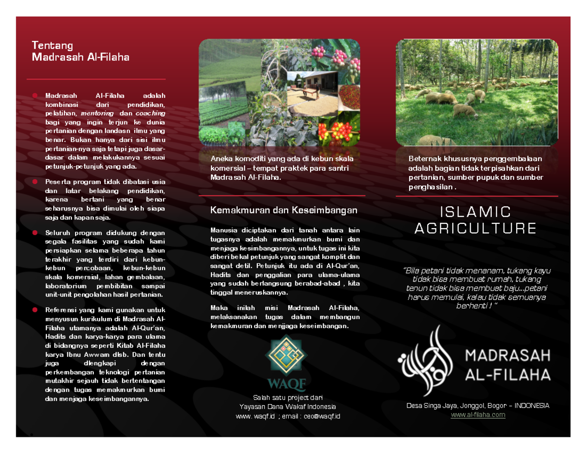Silabus Madrasah Al Filaha: Pendidikan Pertanian Berbasis Islami - Studocu
