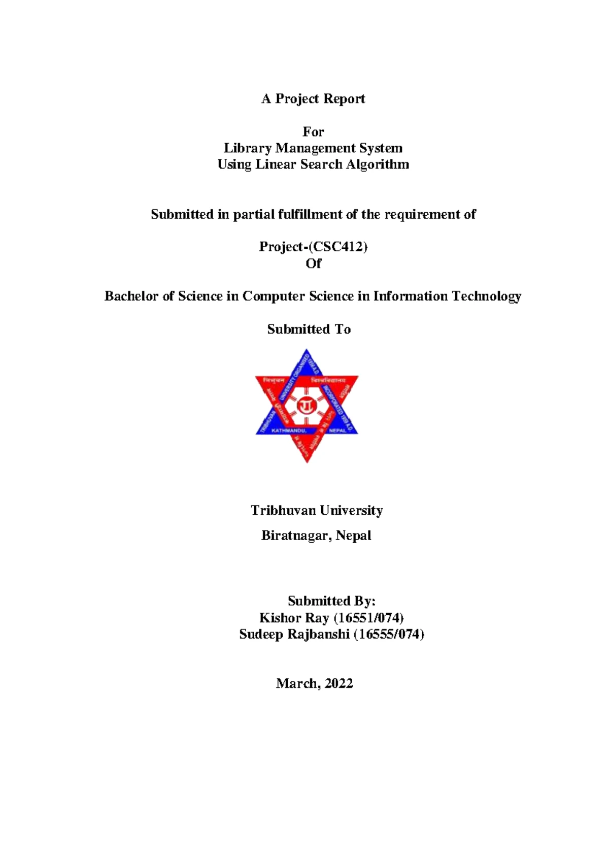 Matlab Lab Report Bca I Bachelor In Computer Application Cf Lab