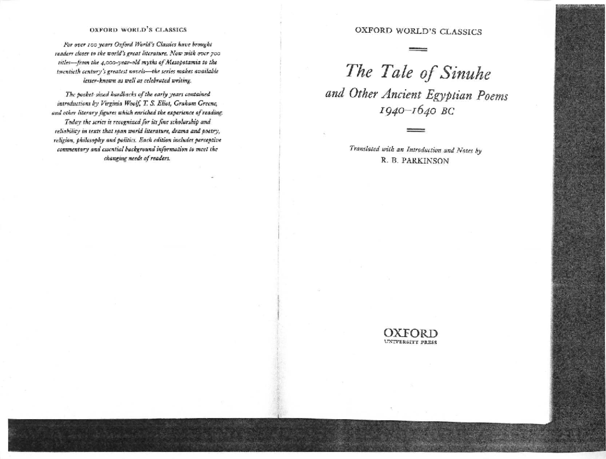 Midterm Exam Study Guide for OXFORD CLASSICS Course Code - Studocu