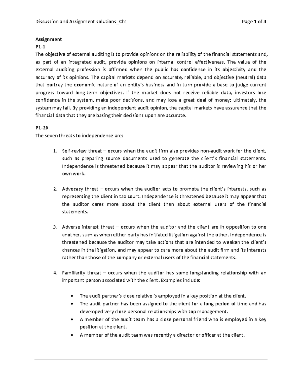 Assignment discussion solution Ch1 - Warning: TT: undefined function ...