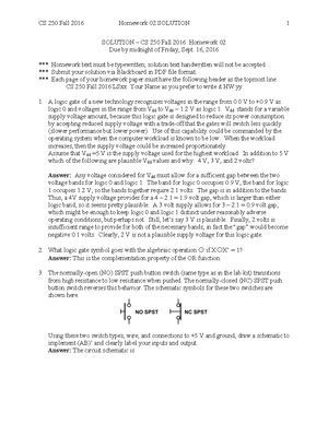 Boolean Exercise - CS 25000 - CNIT 17600 - Intro Computer Architecture ...