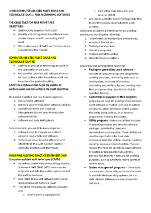 Sample Audit Program Problem: Identifying Issues & Adjusting Entries ...