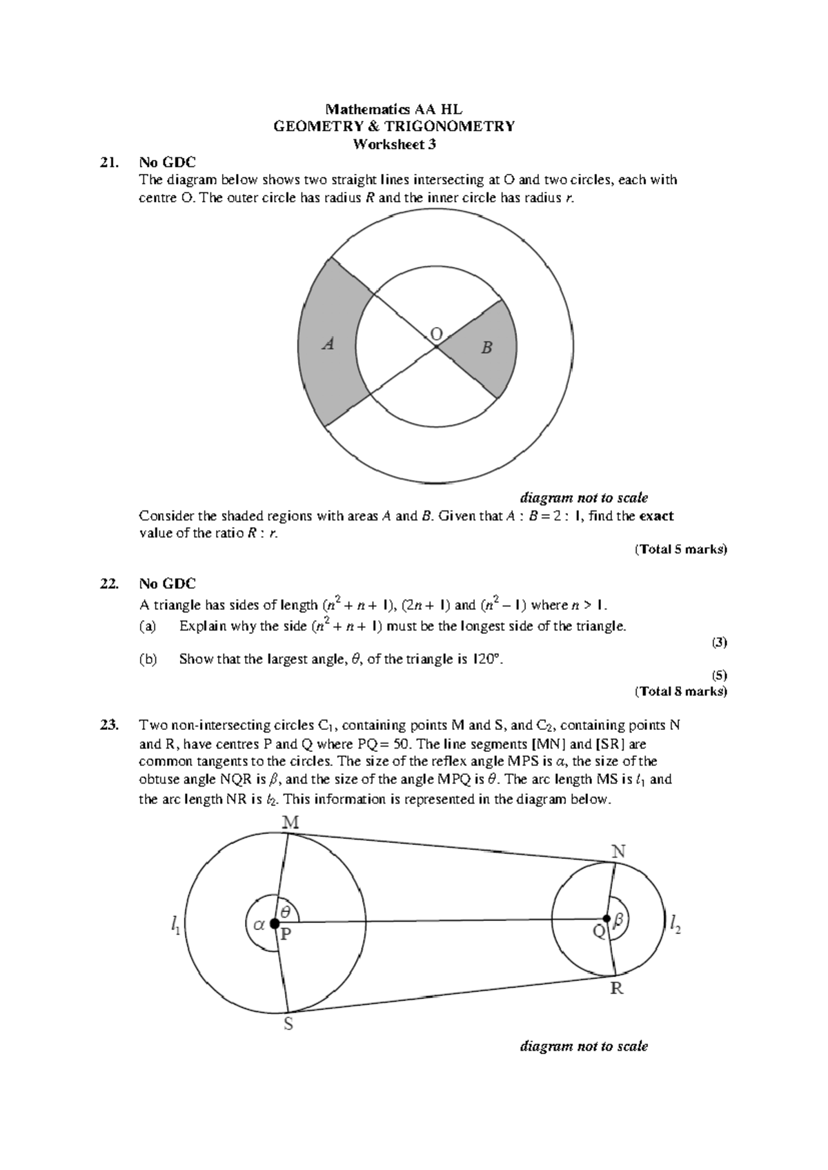 Geometry & trigonometry AA HL - Mathematics AA HL GEOMETRY ...