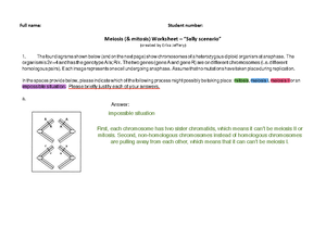 Bio 121 - Bio 121 cheat sheet notes - Wellcycle + chromosome Al-A ...
