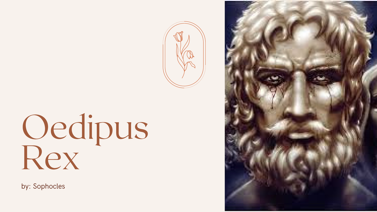 Oedipus Rex Lecture Notes: Examining the Tragedy by Sophocles - Studocu
