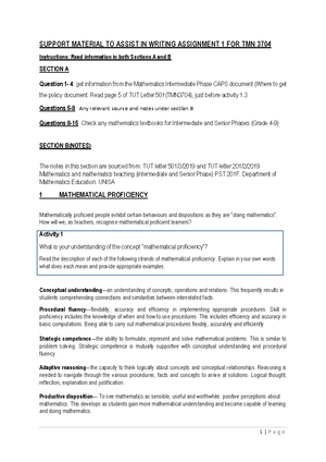 BPT 1501 Assignment 6 example for this module - BPT 1501 GROUP: BPT1501 ...