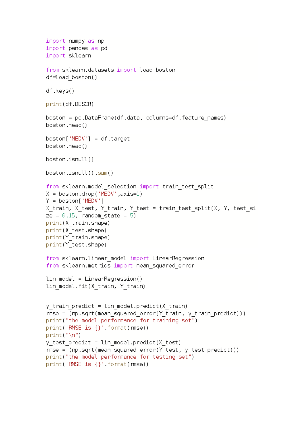 Shapeai project - Test - import numpy as np import pandas as pd import ...