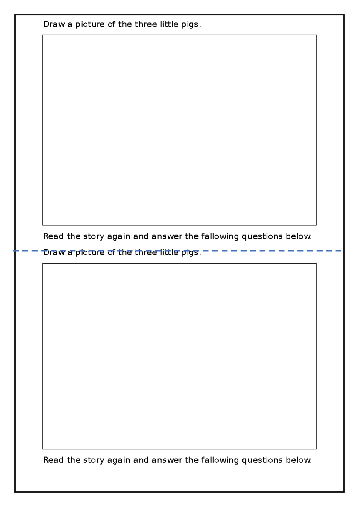 Three Little Pigs Story Activities and Sound Tracing - Studocu