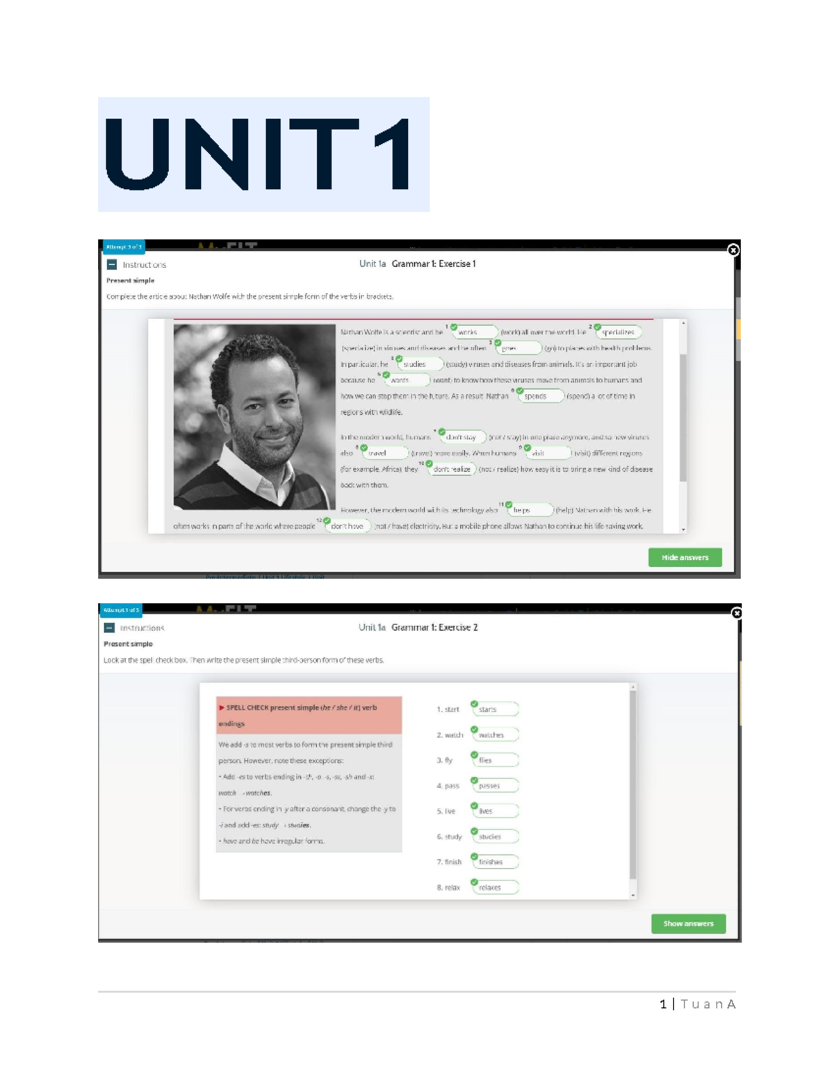 Dap An Myelt B1 - Daily Routine and Health Habits подробности - Studocu
