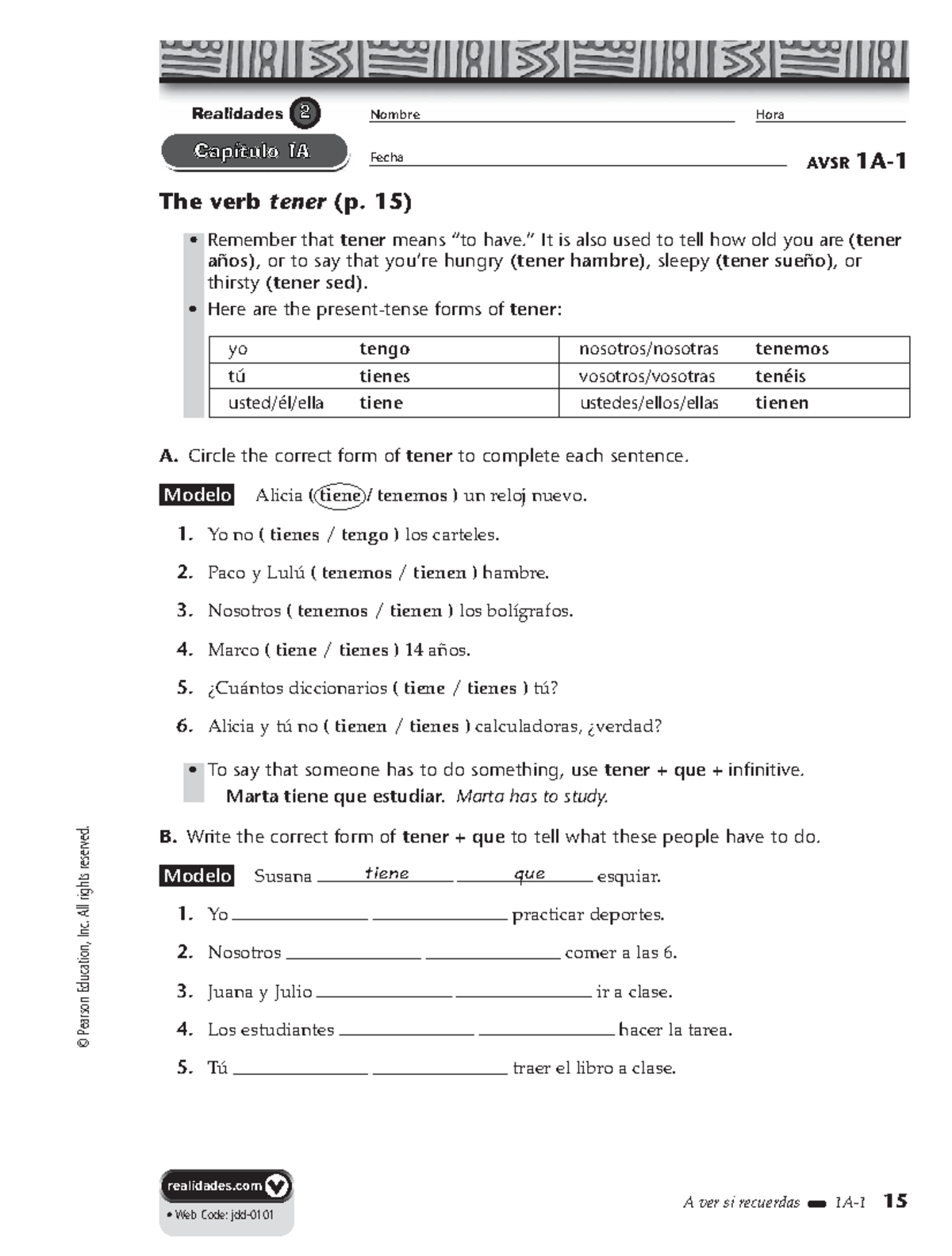 Ch 1A GP - vocab - © Pearson Education, Inc. All rights reserved. A ver ...