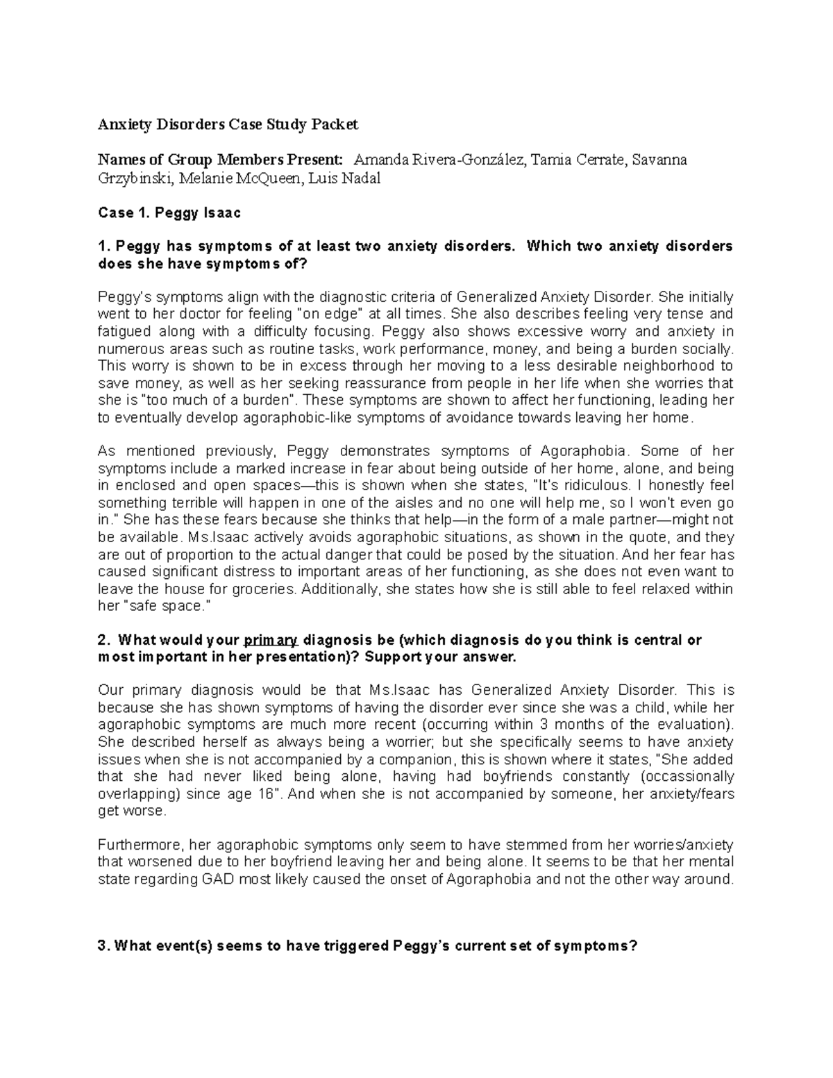 Anxiety Disorders Case Studies: GAD & Social Anxiety Disorders Analysis ...