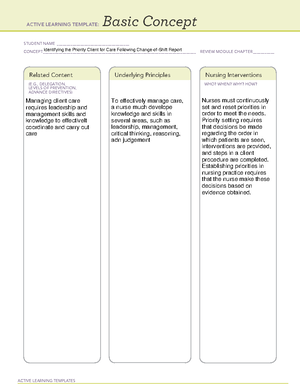 Basic Concept Identifying Potential Newborn Complications - Nur 201 ...