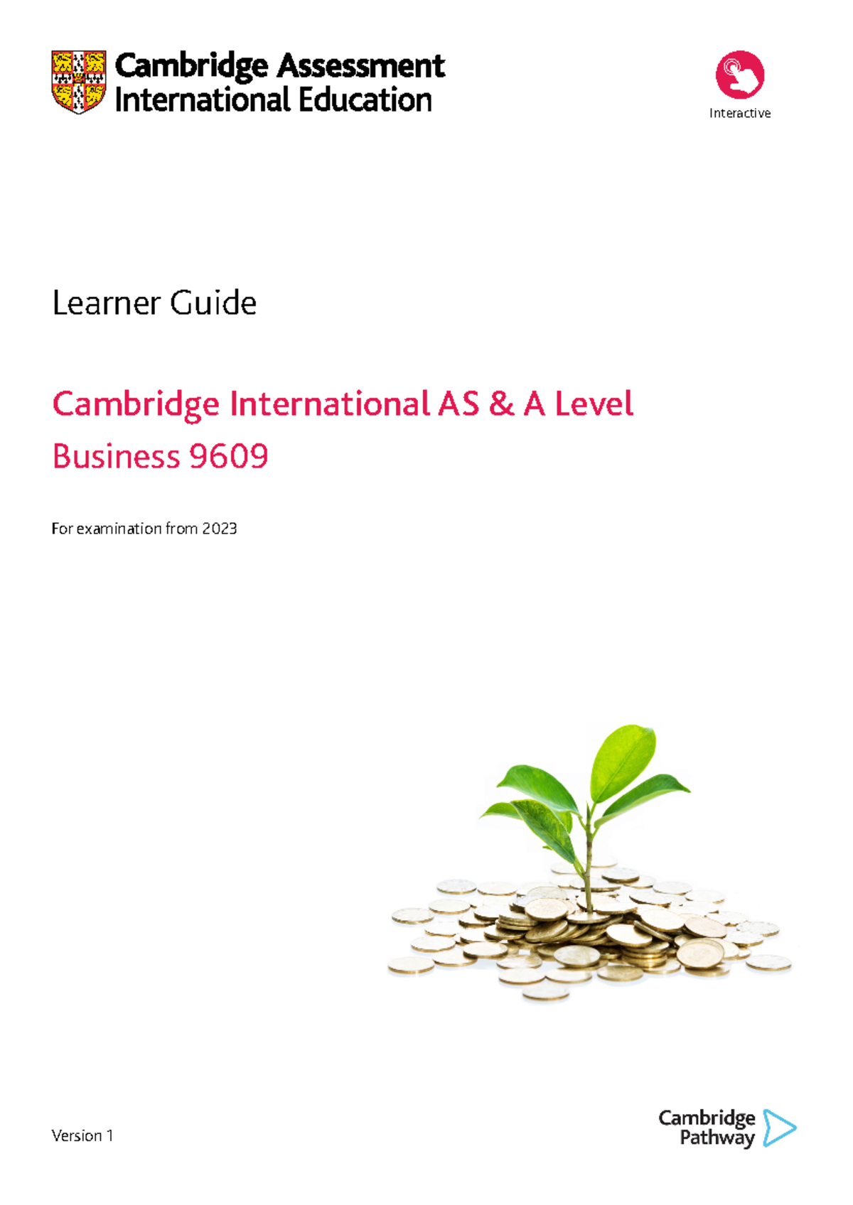 Learner Guide for Cambridge International AS Level Business 9609 - Studocu