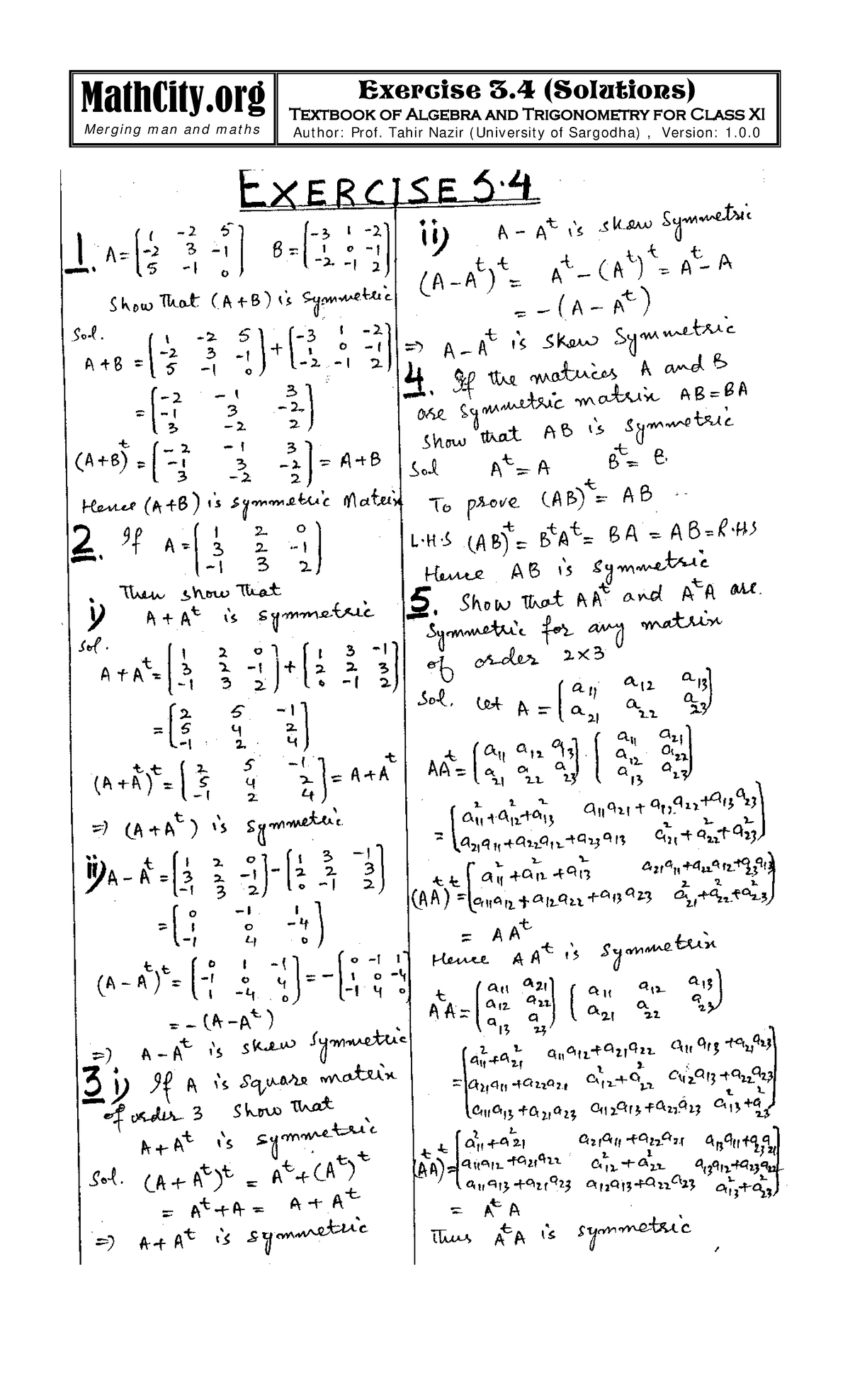 Ex 3 4 FSC part1 - Practice notes - Chapter 7 Linear Programming - 3 ...