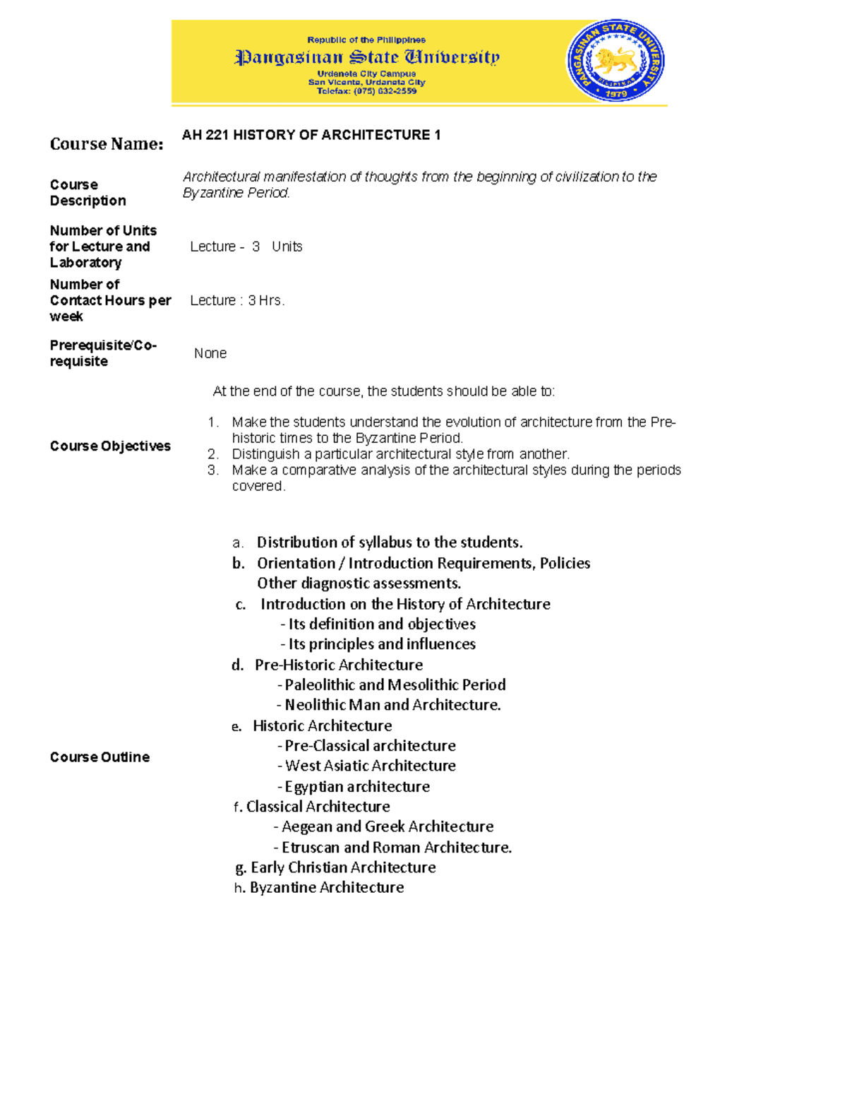 History 1 Lecture Prehistoric Architecture Course Name Ah 221 History Of Architecture 1