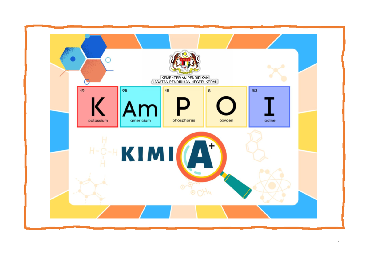 K@MPOI Kimia: Nota Struktur Atom dan Formula Kimia - Studocu