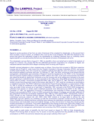 G.R. No. L-16250, 30 June 1964, Magdalena Estates, Inc. v. Caluag CIV2 ...