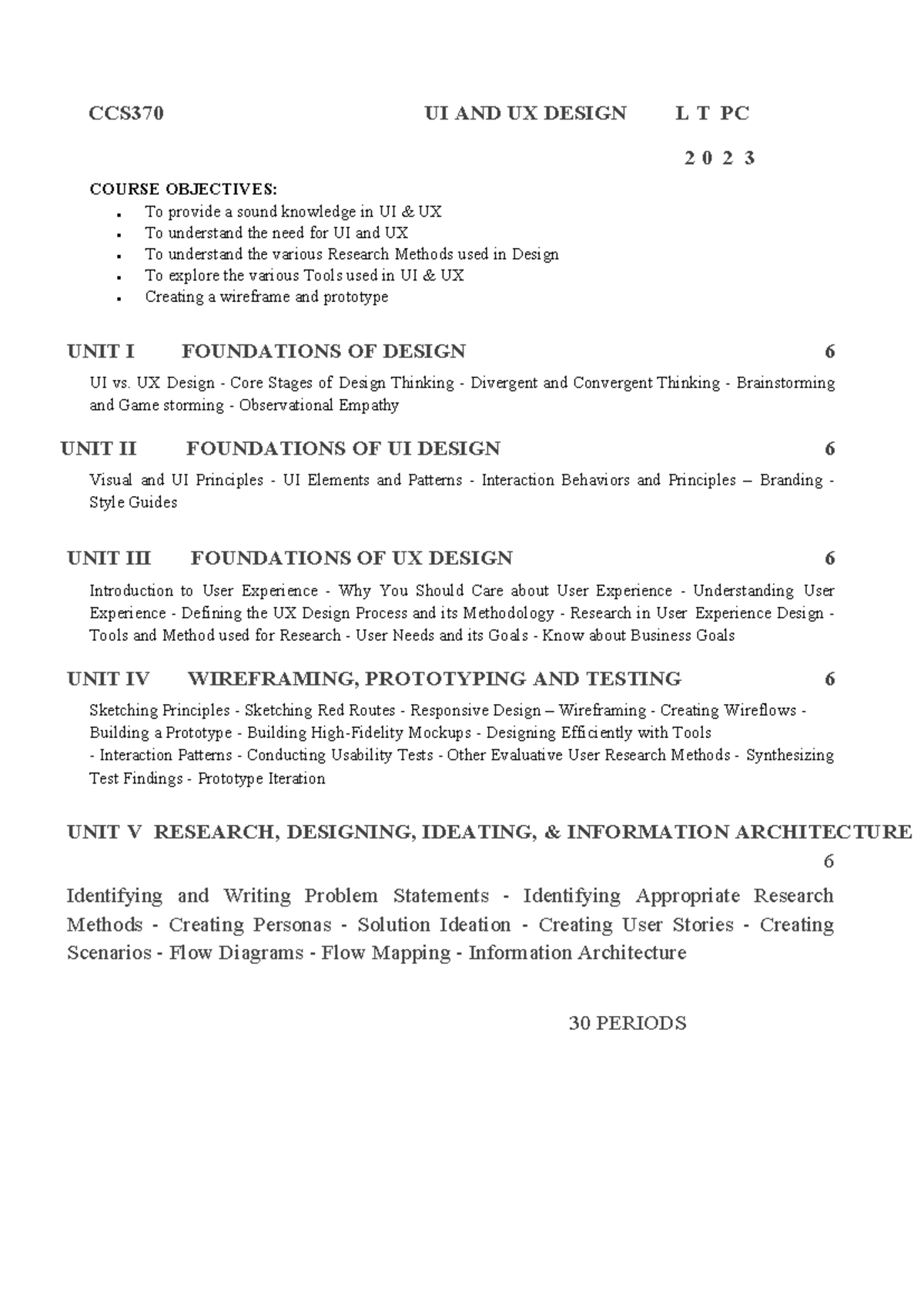 UI AND UX Design L T P C - lab details - CCS370 UI AND UX DESIGN L T PC ...