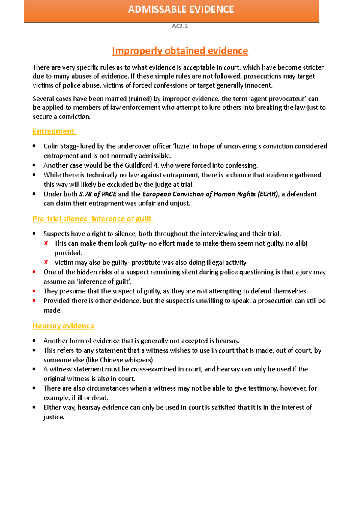 AC2: Understanding Admissible Evidence and Its Importance in Court ...