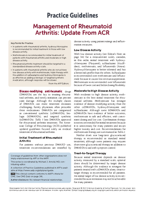 Management of Gout: Updated Guidelines from the ACR (2021) - August ...
