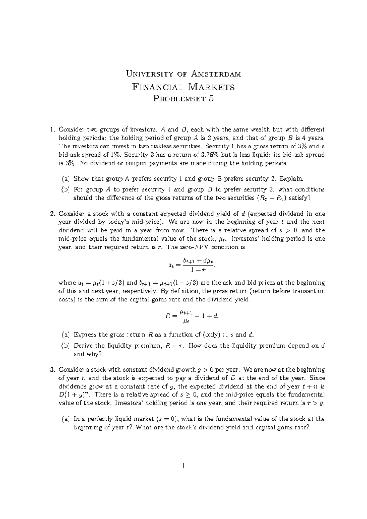 Fm2022 prob5 - Problem set of week 5 - University of Amsterdam ...