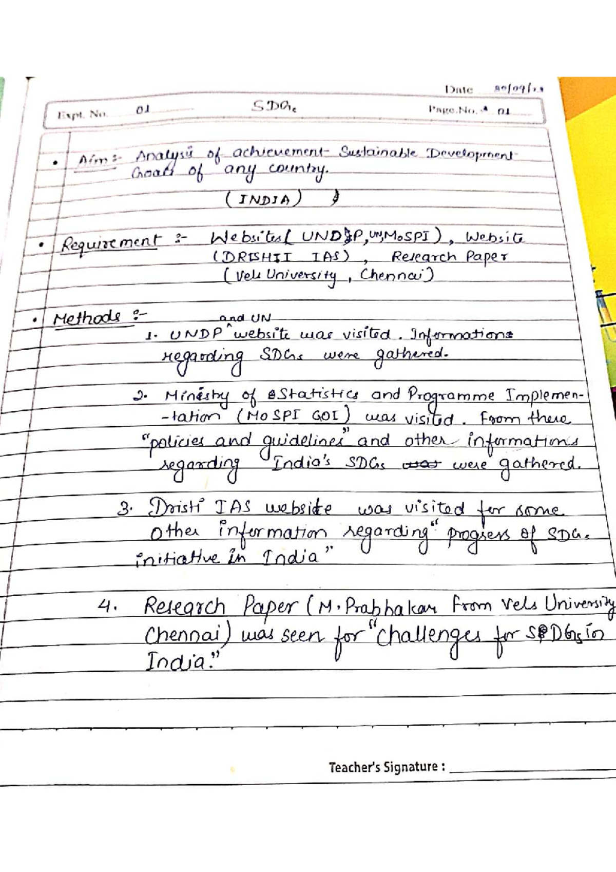 Analysis of Sustainable Development Goals (SDGs) in India - EVS ...