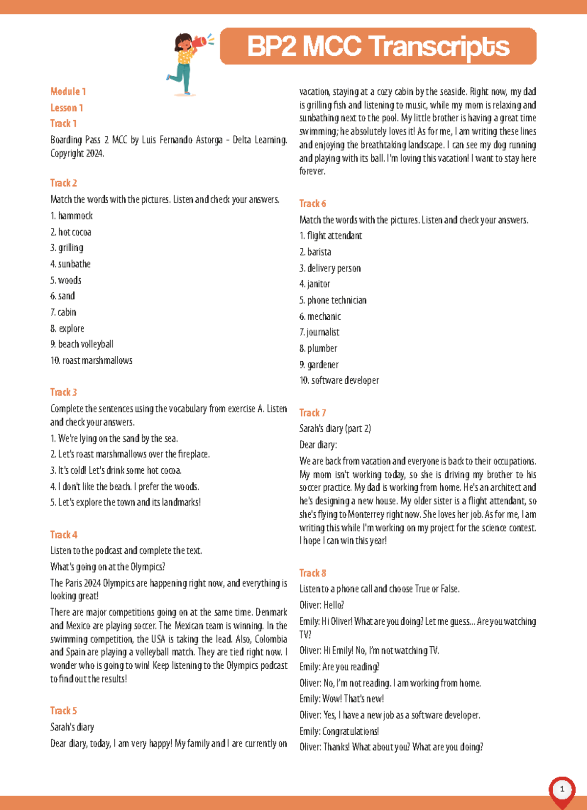 BP2 MCC - Transcripts for Lesson 1 on Boarding Pass 2 - Studocu